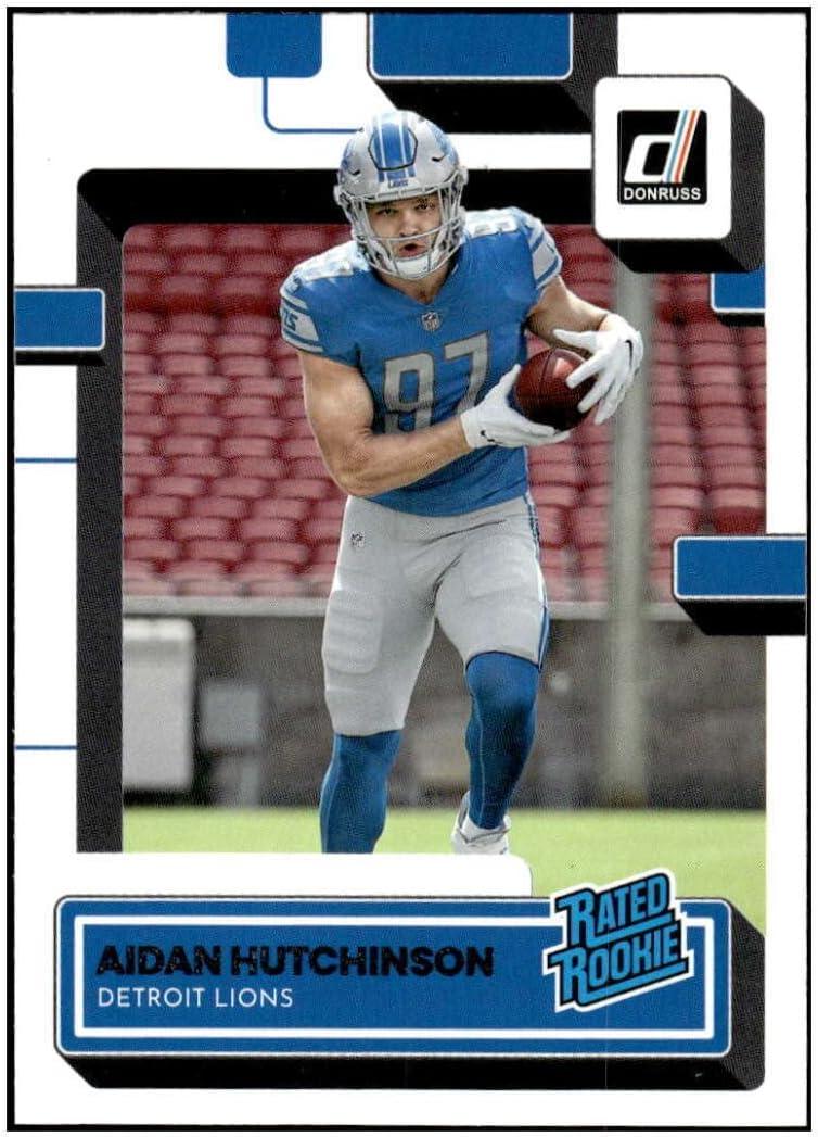 Detroit Lions 2022 Donruss Factory Sealed Team Set with Rated Rookie Cards of Jameson Williams ...