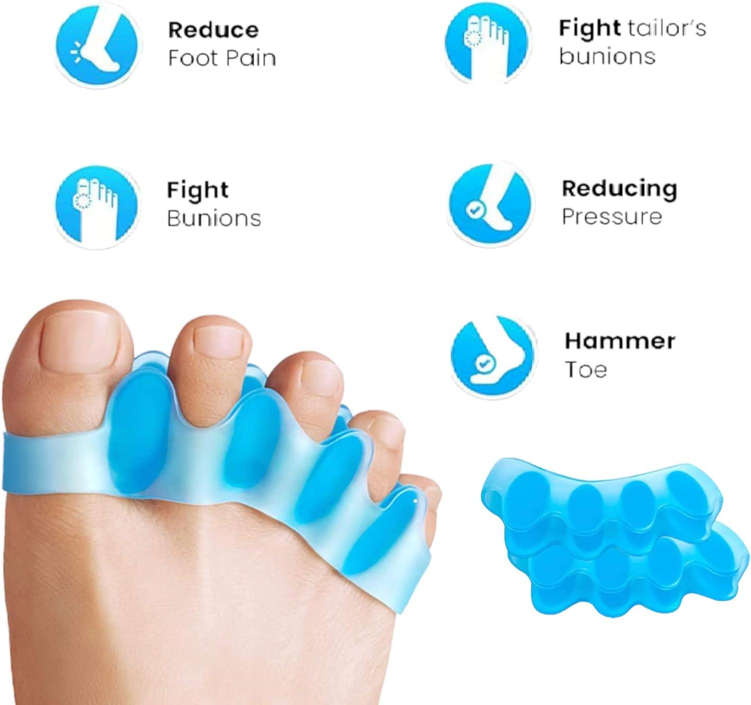 Sovio U Shaped Toe Straightener for Bent Toes + Hammer Toe Support (1PC ...