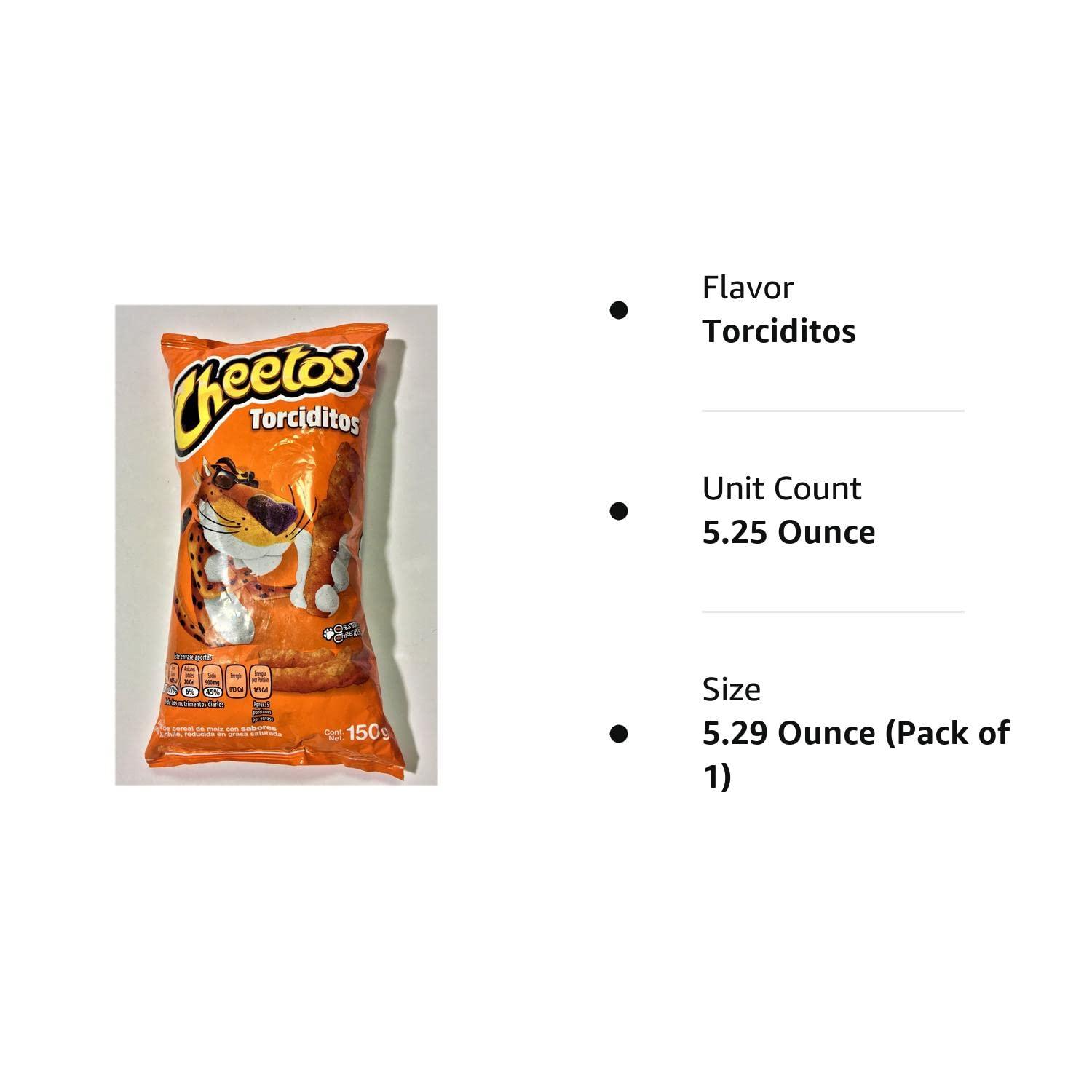 Sabritas Botanas Mexicanas Cheetos Torciditos Big 5.29 oz - Authentic ...