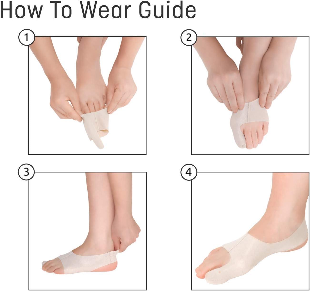 Bunion Sleeve for Active Wear | Ultra-Thin Corrector & Toe Straightener ...