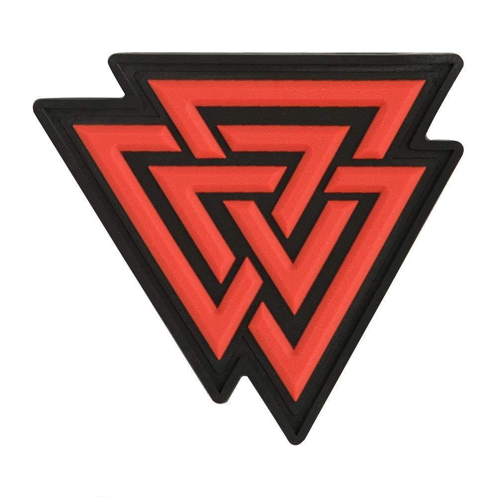M-Tac Valknut Viking Norse Rune Morale Patch - Red PVC Military ...