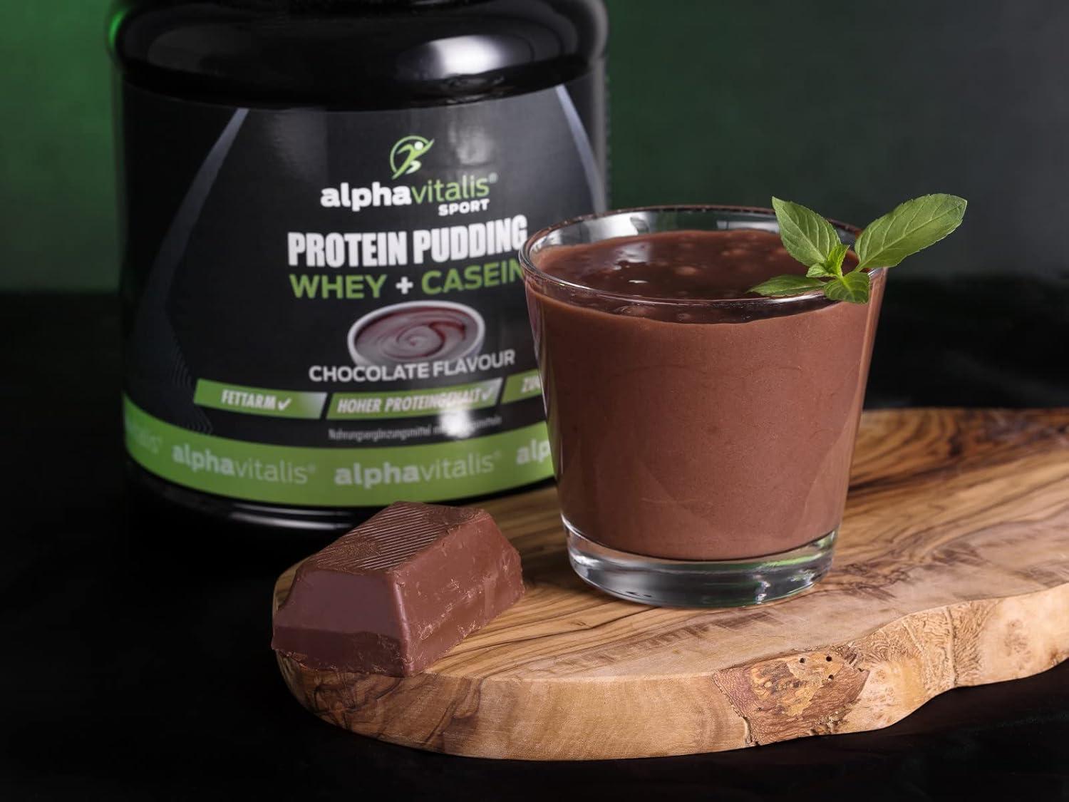 High Protein Pudding Cream 500g - Chocolate Flavor - Creamy Whey ...