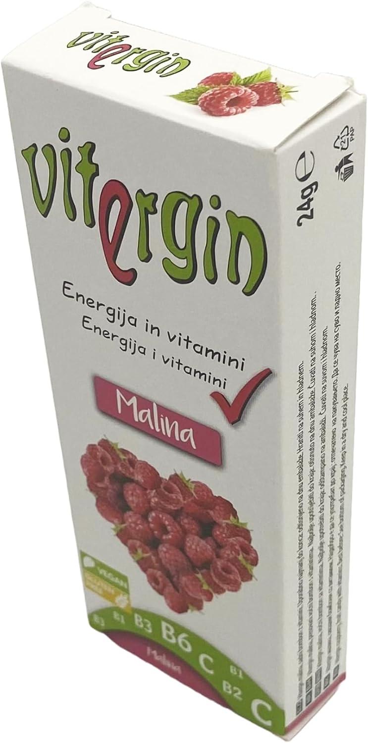 VITERGIN Respberry Vitamin Candy - Spicy Citrus Flavour in 24 Packs (20 ...
