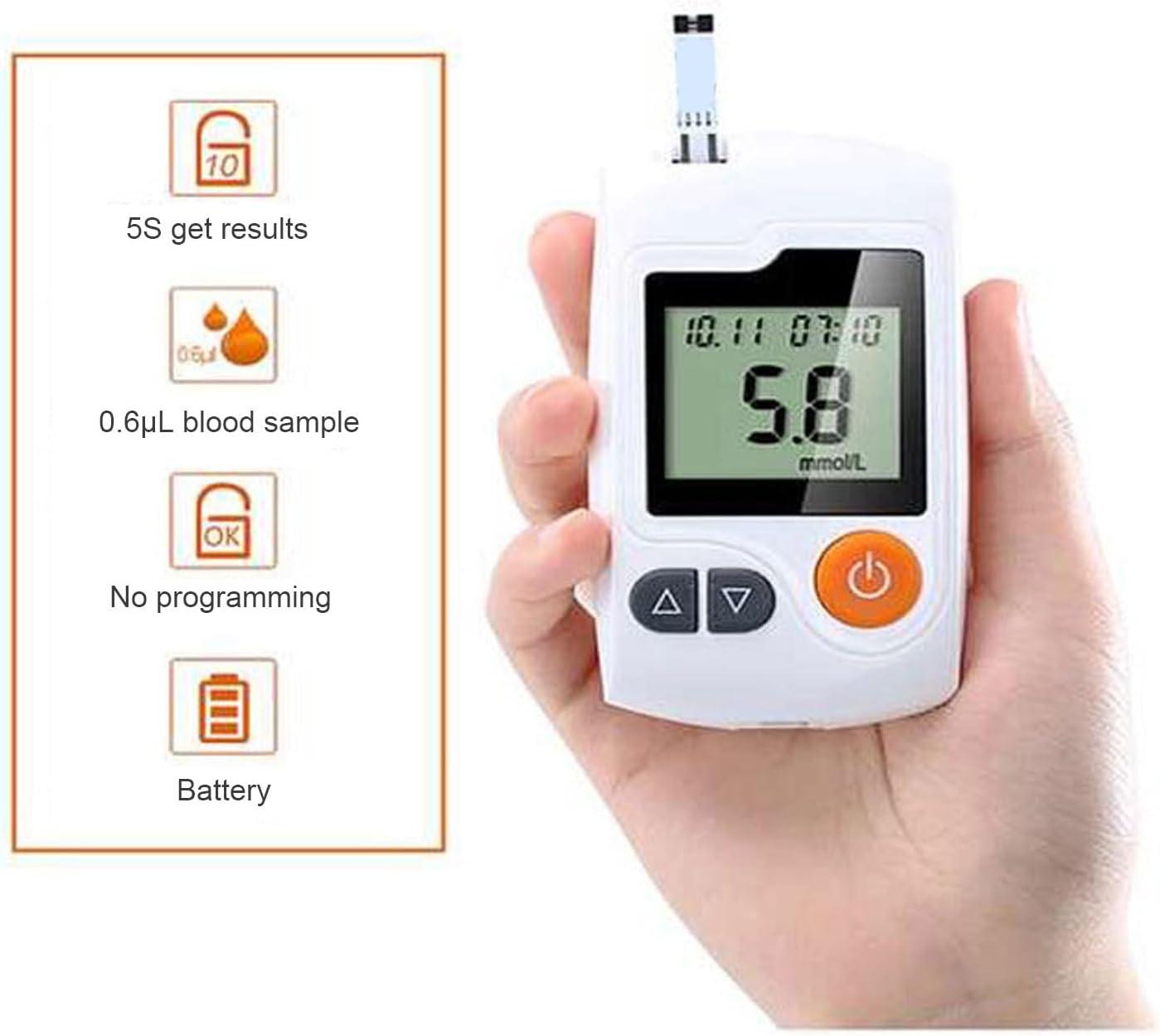 Buy Blood Glucose Meter Set - Includes 50 Test Strips & Lancets ...