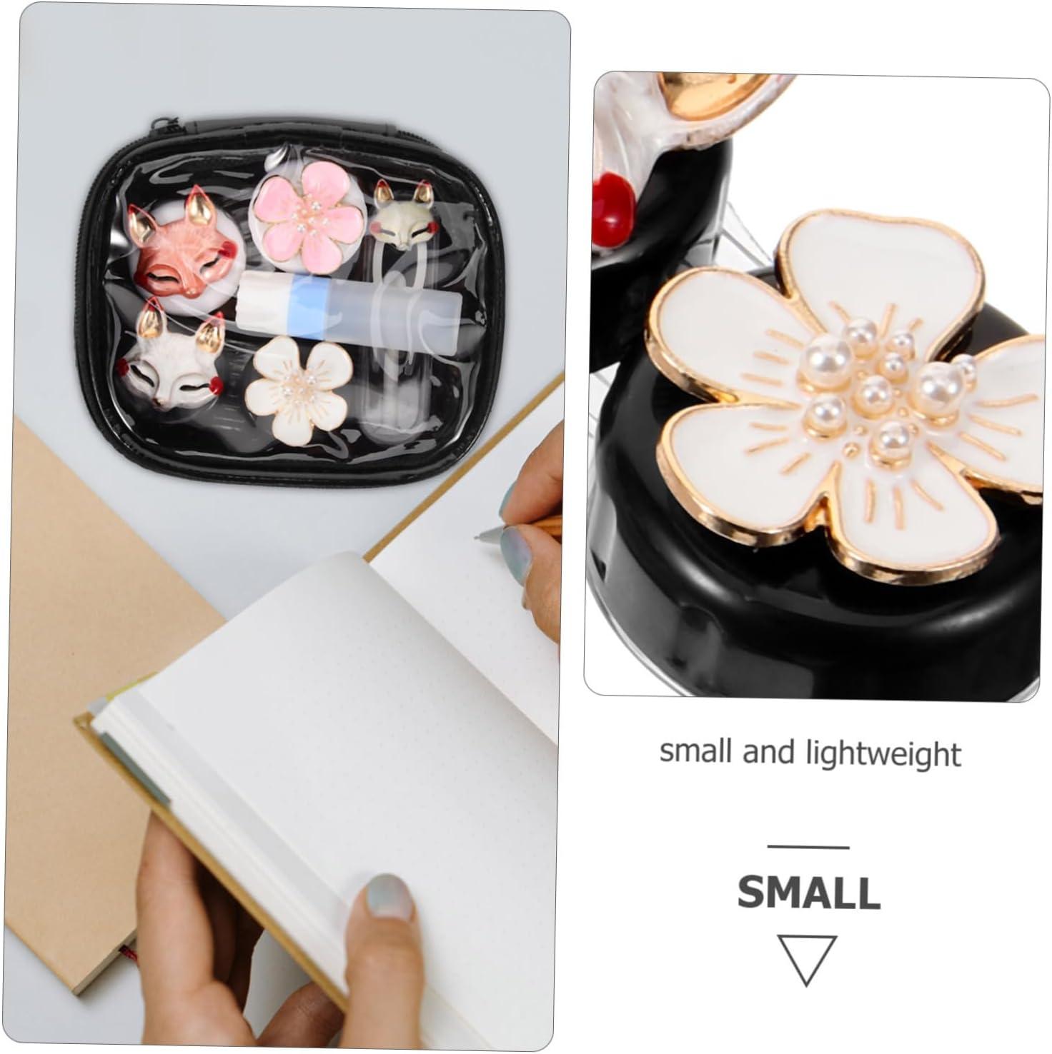 Solustrie Contact Lens Organizer - Decorative Storage Box for Colored ...