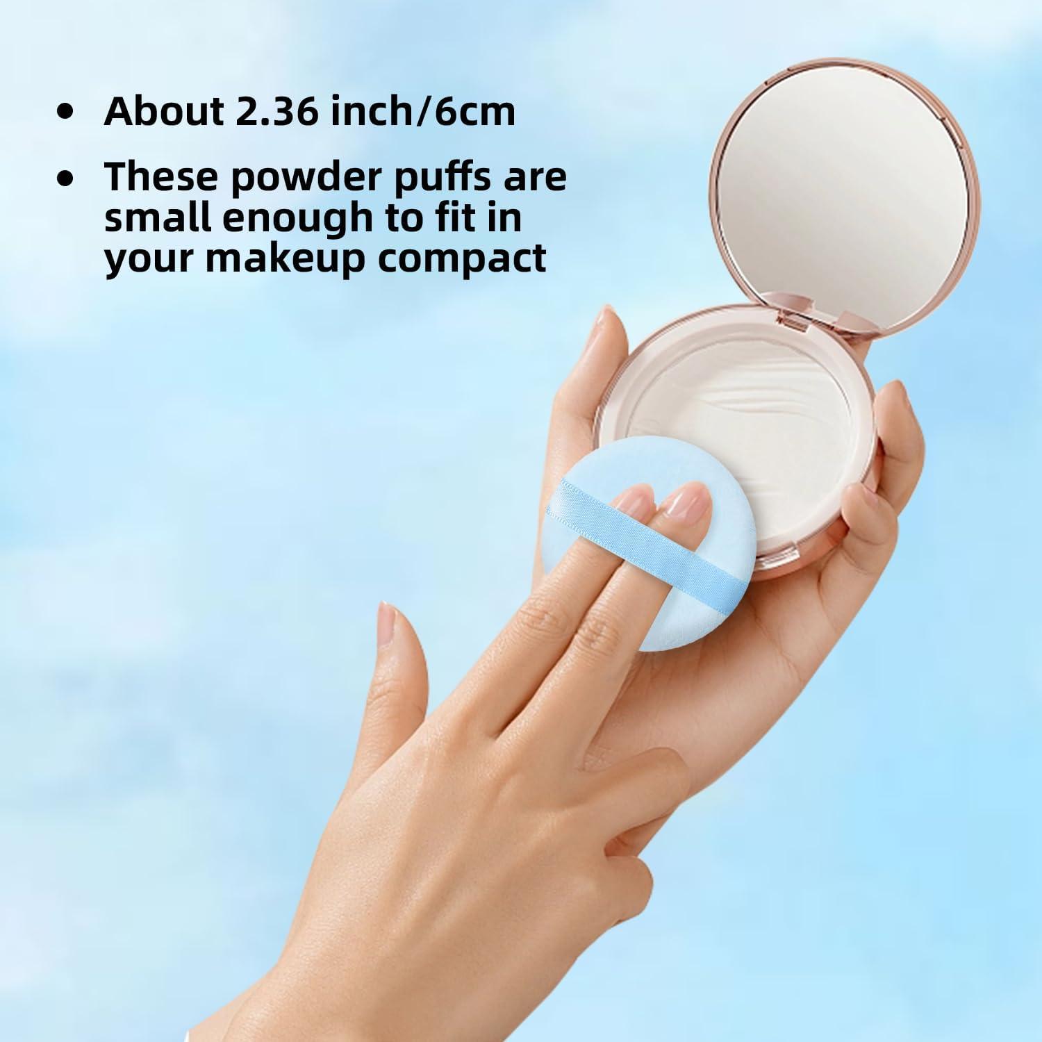 6 Pieces Powder Puffs Cotton Makeup Puffs for Loose Powder Mineral ...