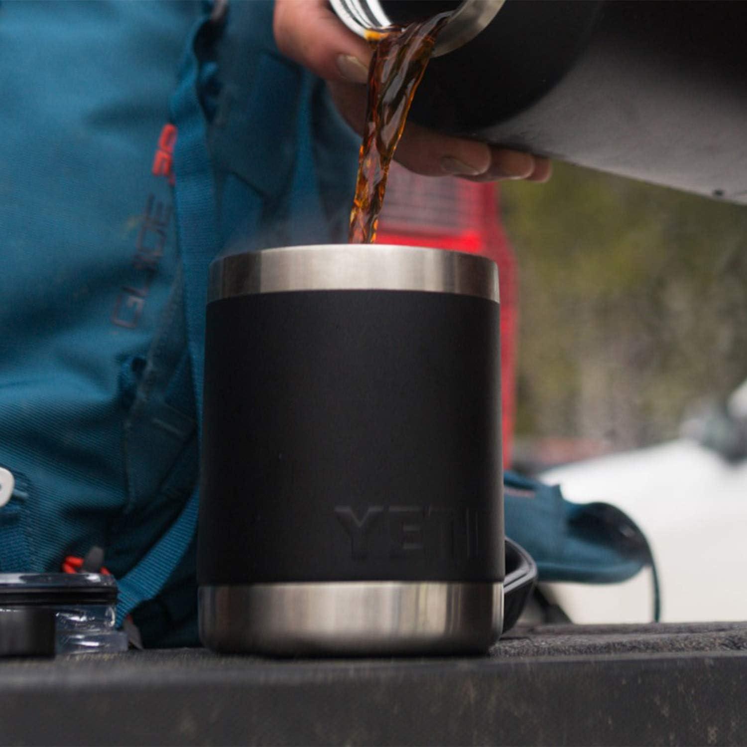 YETI Rambler 10 oz Lowball - Vacuum Insulated Stainless Steel, Black ...