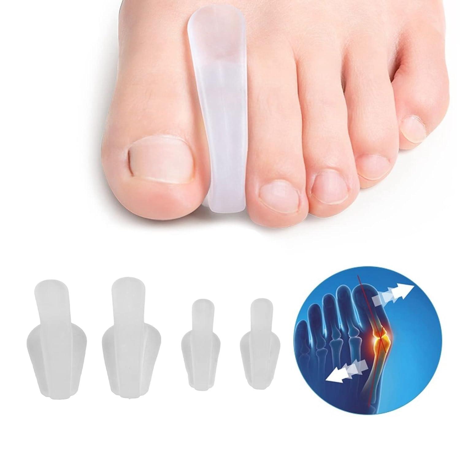 Toe Separators 8-Pack | Gel Spreader & Spacers for Hammer Toe Relief ...