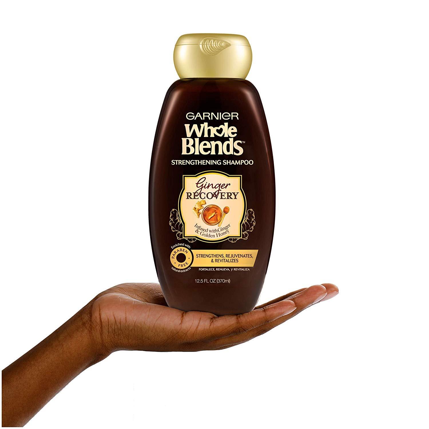 Garnier Whole Blends Haircare - Ginger Recovery Strengthening Shampoo ...