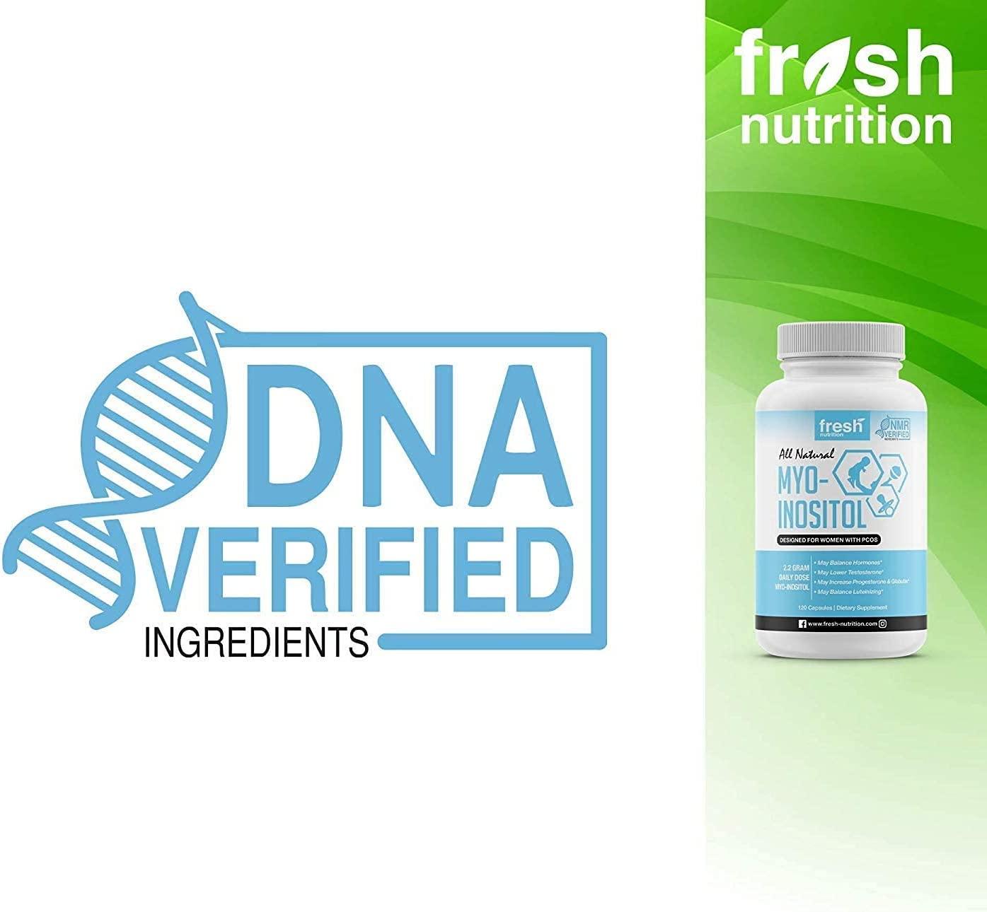 High Potency Myo-Inositol PCOS Supplement 2200mg - 120 Capsules - NMR ...