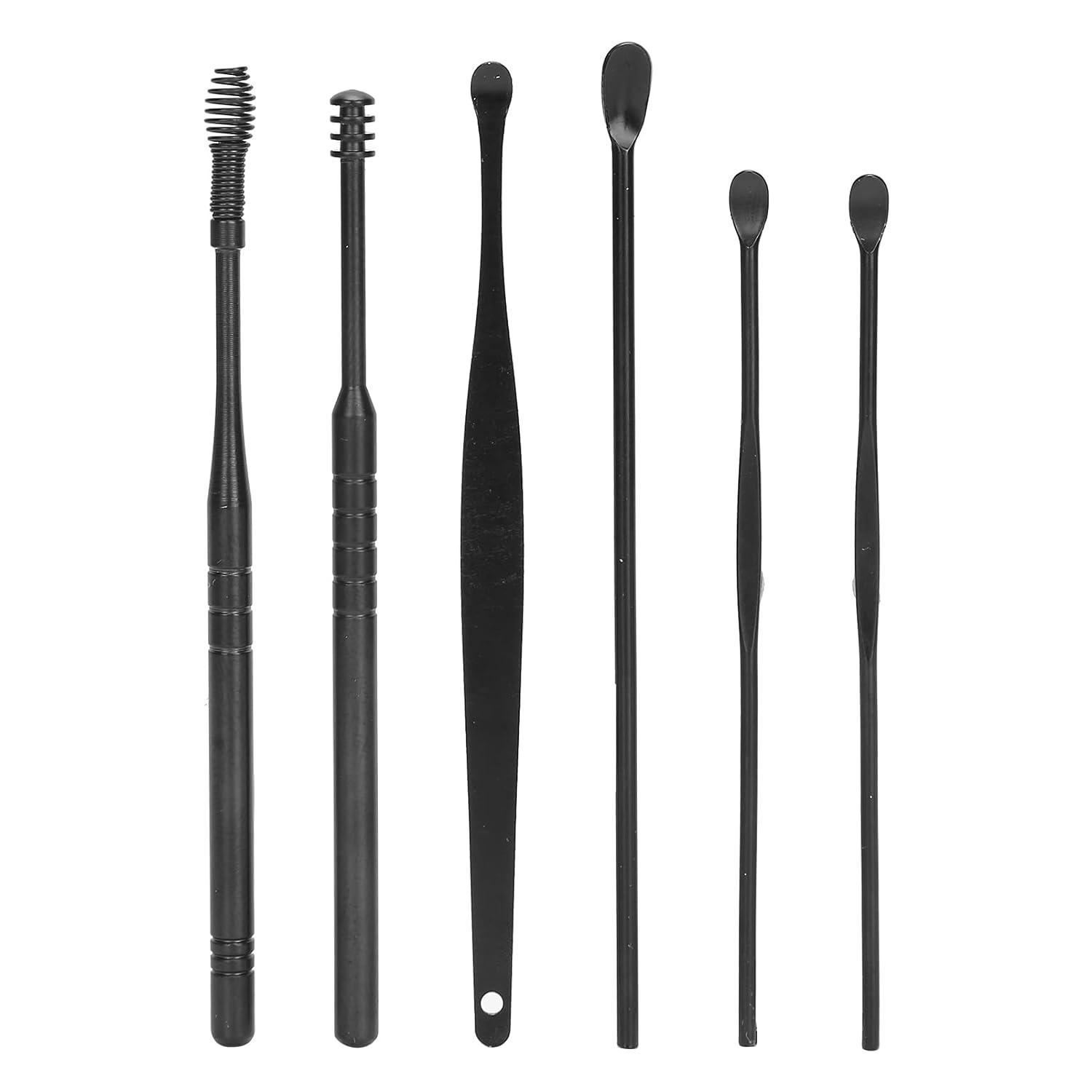 Portable Earwax Removal Set - U Shape & Spiral Ear Spoon Cleaner Tools ...