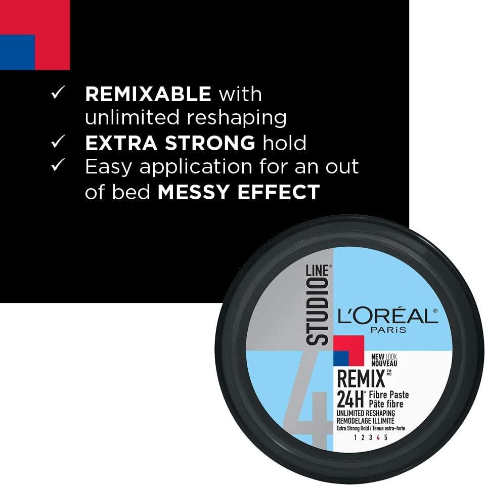 L Or al Paris Studio Line 24H Remix Paste Extra Strong Hold Matt Finish ...