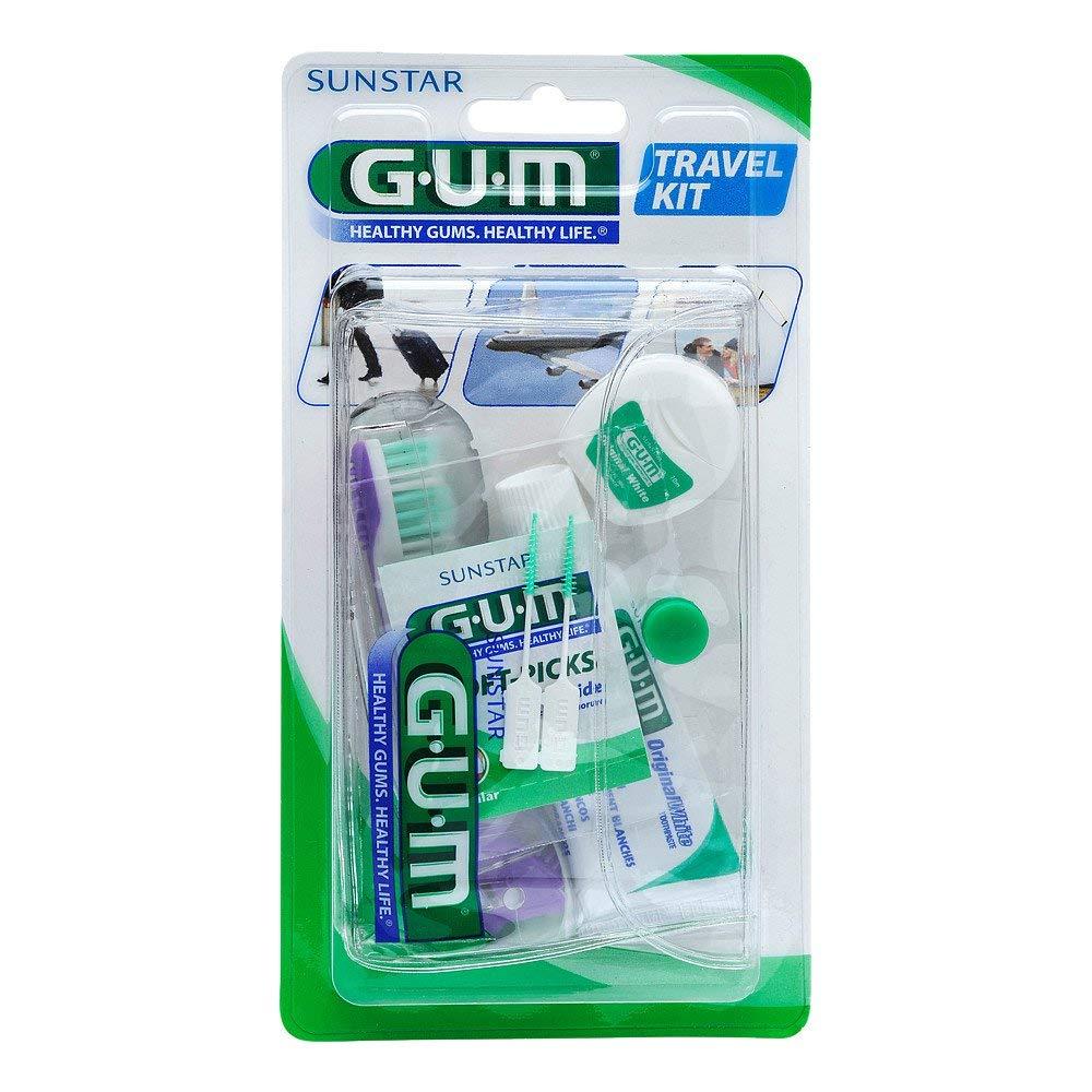 Buy GUM Travel Kit: Toothbrush Dental Floss & Toothpaste - Perfect for ...