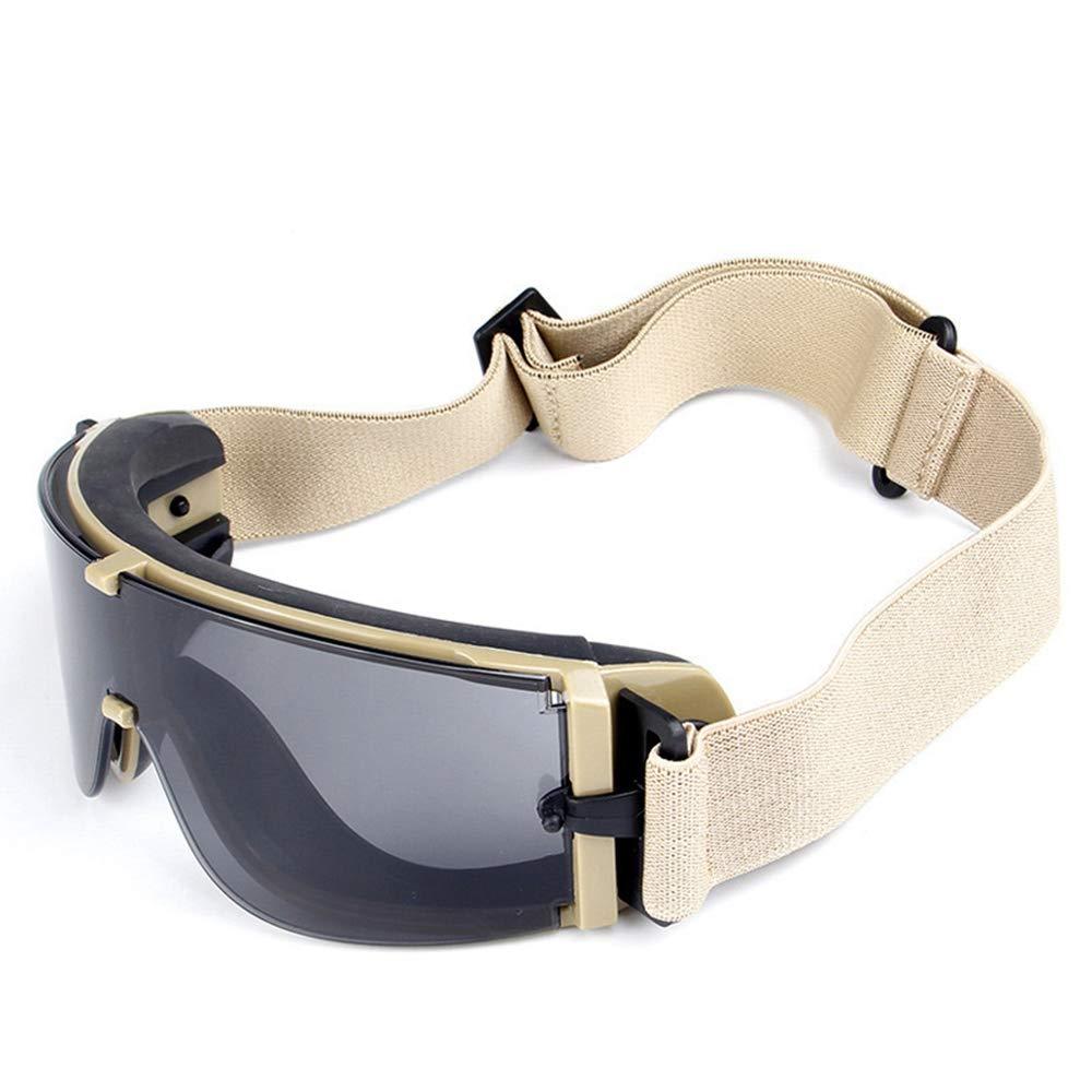 3-Lens Tan Military Airsoft Tactical Safety Goggles | Shop Now | Buy ...