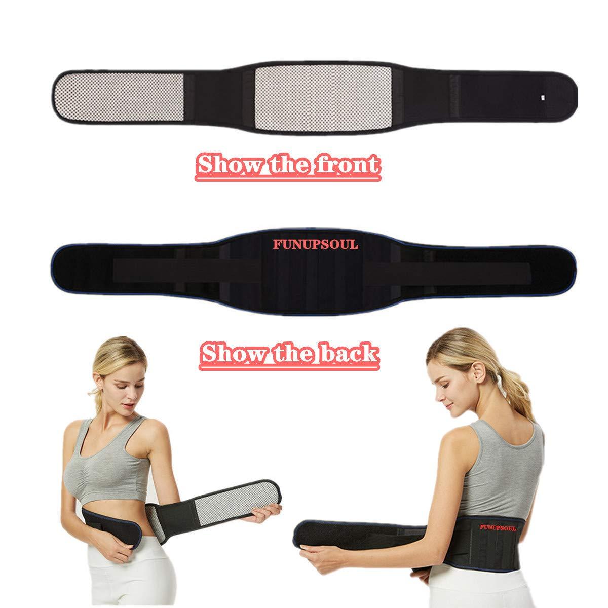 Thermal Magnetic Therapy Lumbar Support Belt - Self-Heating Back Brace ...