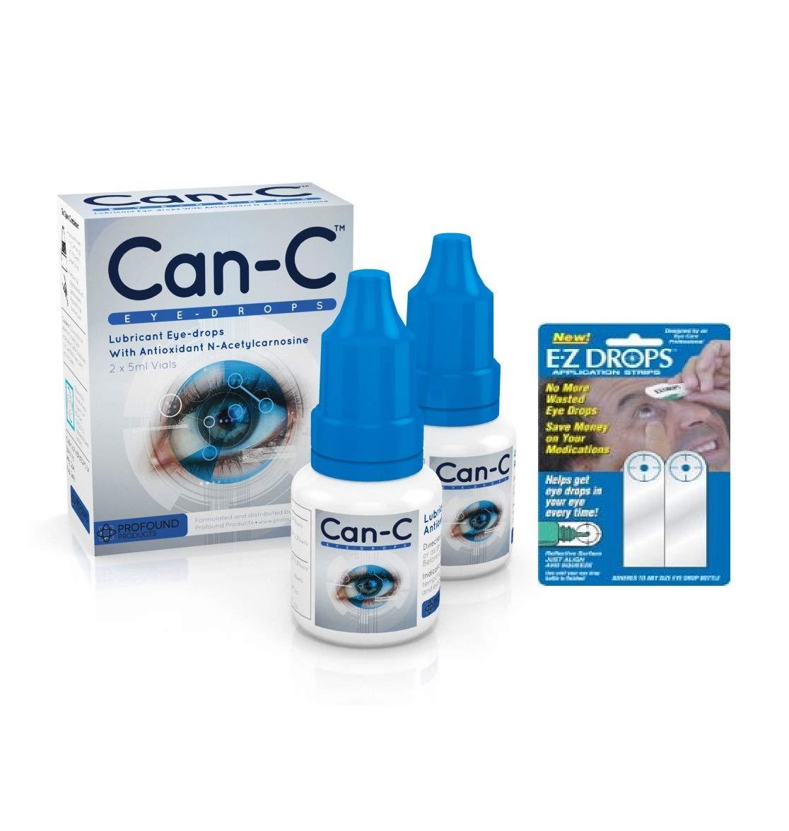 Can-C Eye Drops with EZ Drops Reflective Applicatory Strips ...