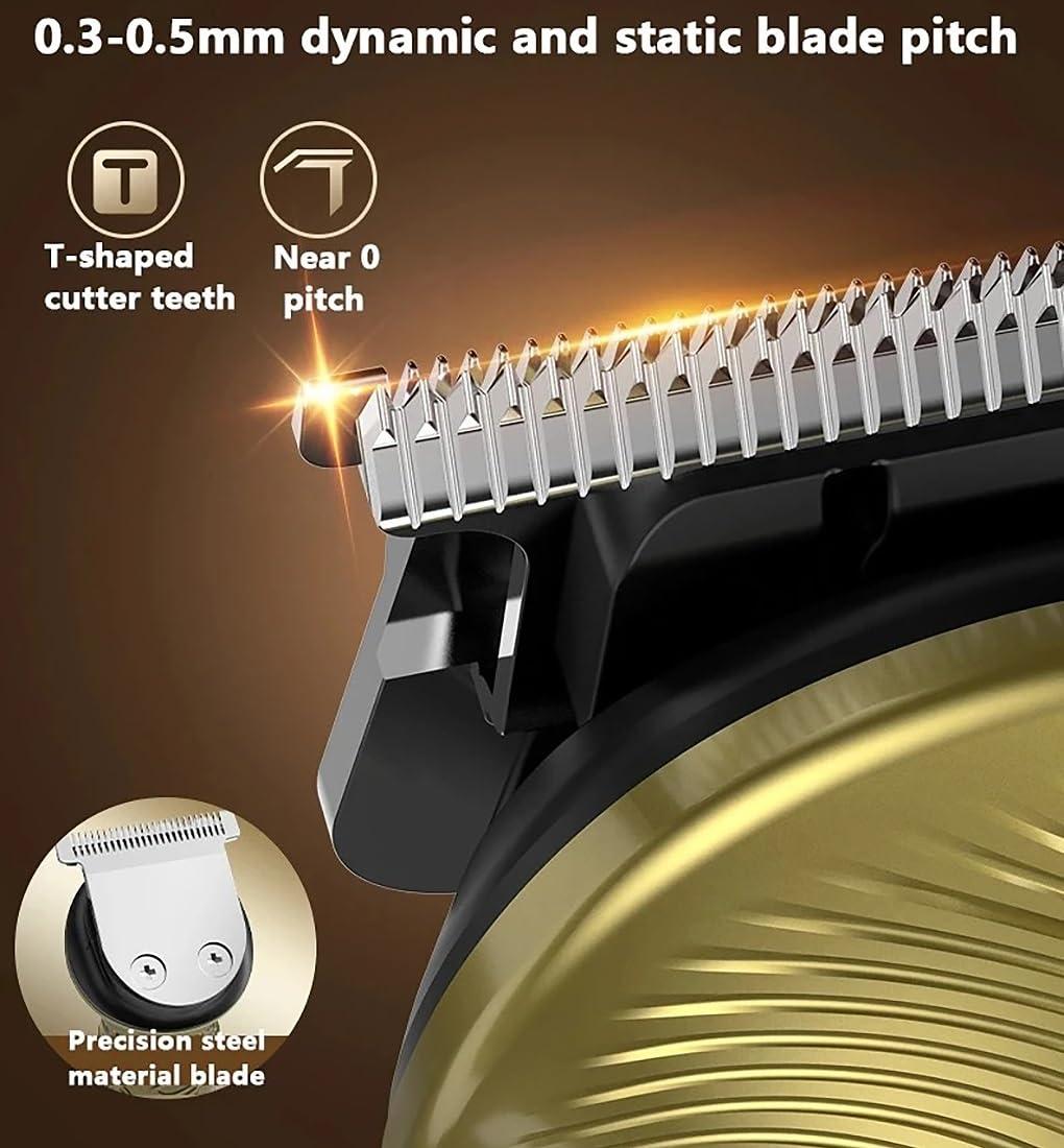 Professional 6-in-1 Hair Clipper & Trimmer Kit - Rechargeable Vintage ...