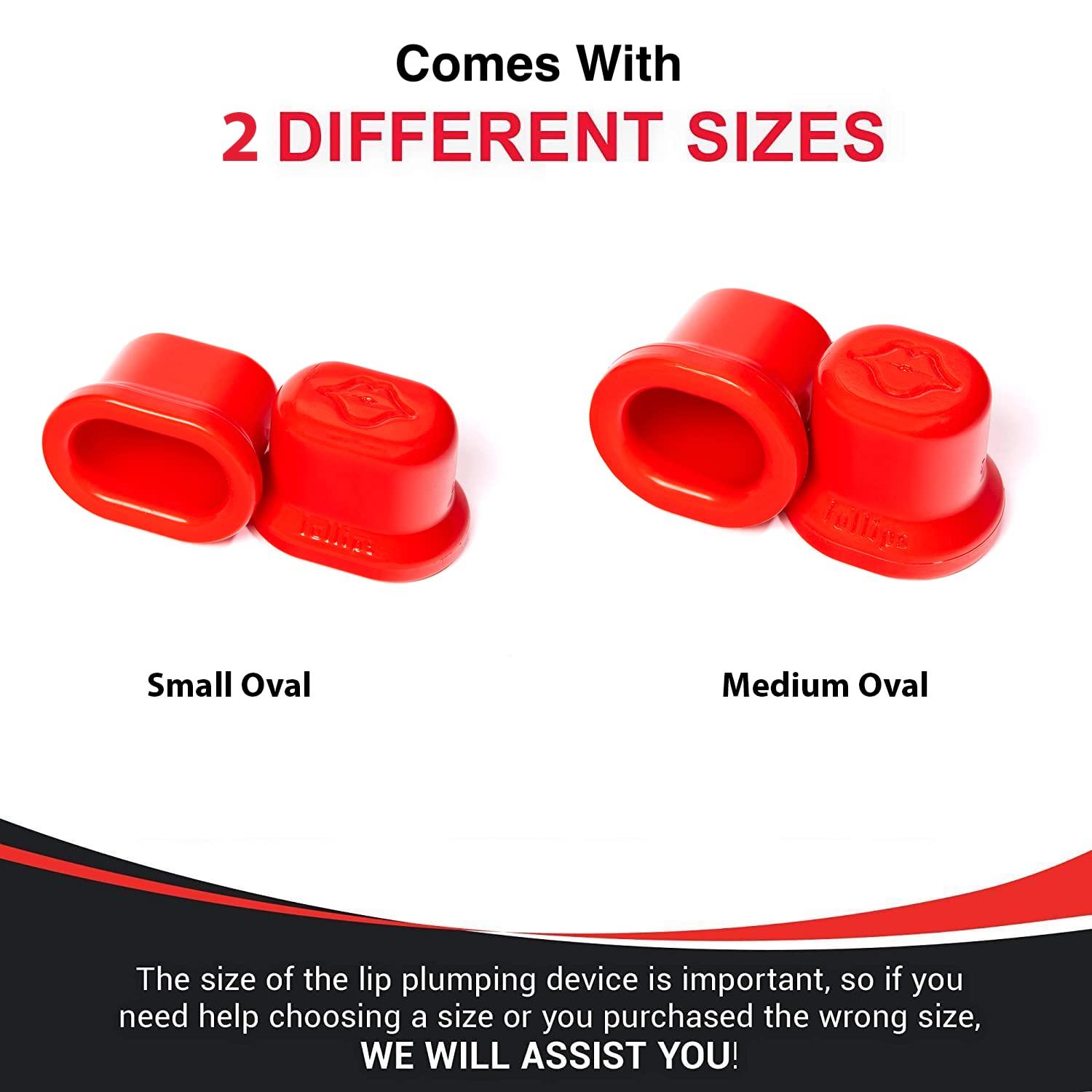 Fullips Lip Plumper Tool - Small Oval with Bonus Medium Oval Enlarger ...