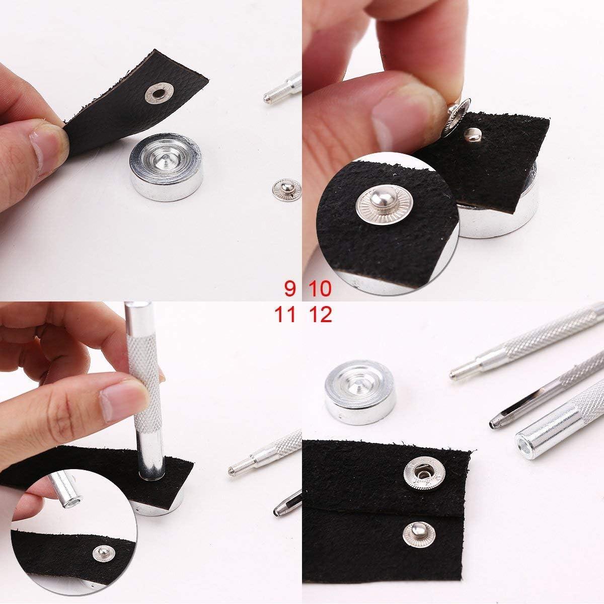 30 Sets Heavy Duty Snap Fasteners | BetterJonny 15mm Antique Brass ...