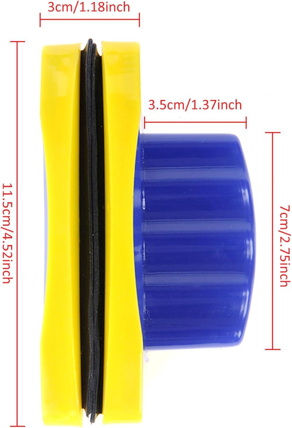 Magnetic Glass Cleaner Wiper Magnetic Glass Cleaning Brush Double ...