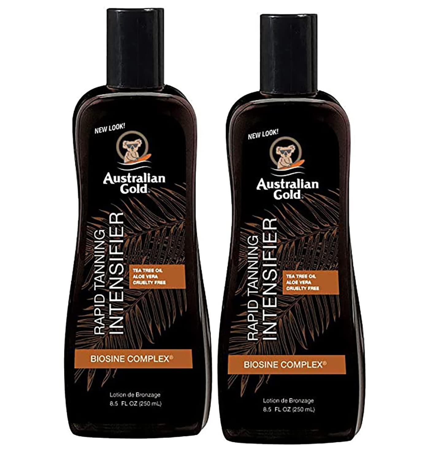 2 Pack Rapid Tanning Intensifier Lotion 8.5 fl oz with Tea Tree Oil ...