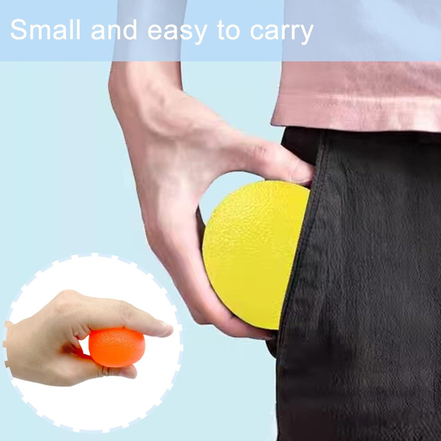 Nutabevr Egg-Shaped Grip Balls - Silicone Hand Trainer for Stress ...