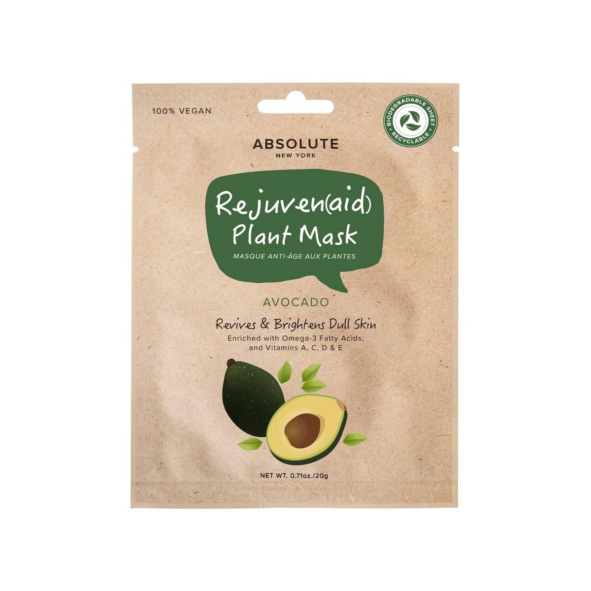Absolute New York Rejuven Aid Avocado Plant Mask | Revitalize & Hydrate ...