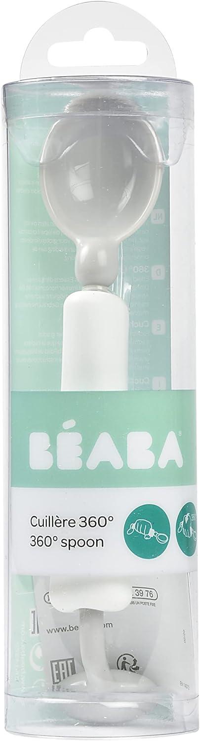 BEABA Baby/Toddler Training Spoon 2nd Age - 360 Rotating Handle, Anti ...