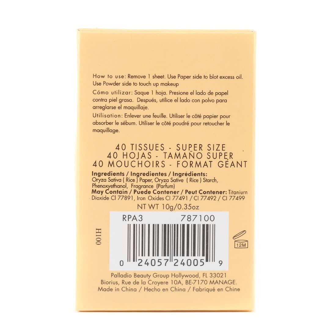 Palladio Rice Paper Tissues Natural (Pack of 6) - Eco-Friendly Soft and ...