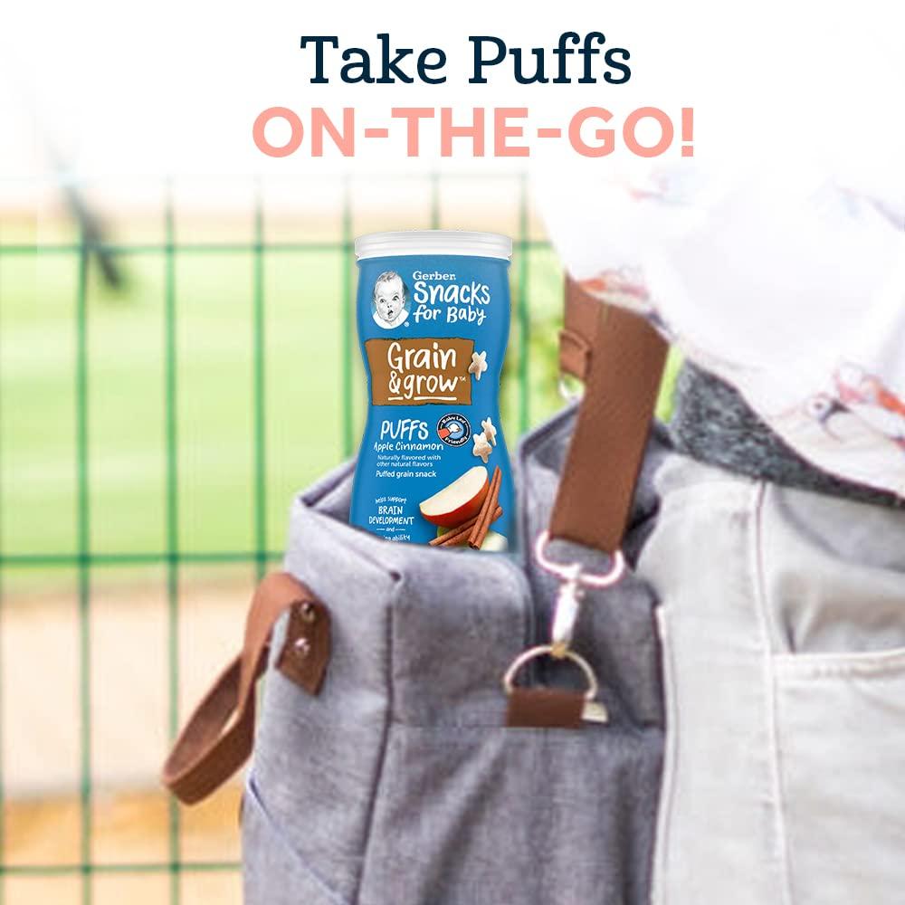 Gerber Baby Snacks Puffs Blueberry 1.48oz - Pack of 6 | Healthy Toddler ...