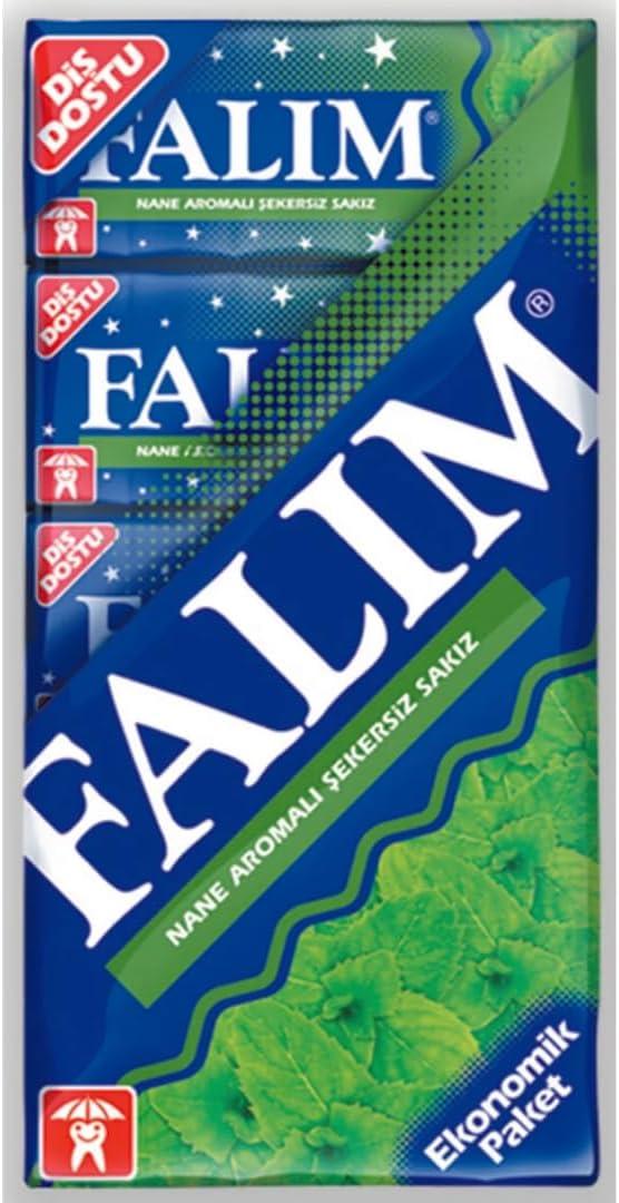 Falim Mint Flavored Sugar-Free Chewing Gum 5-Pack 20 Pieces