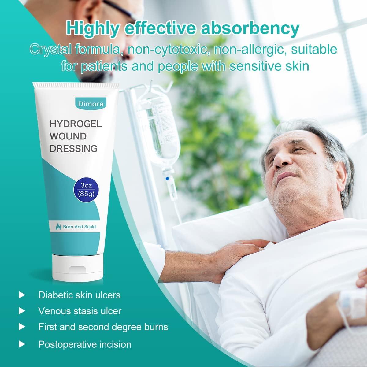 Dimora 6oz Hydrogel First Aid Ointment - Skin Repair Cream for Burns ...