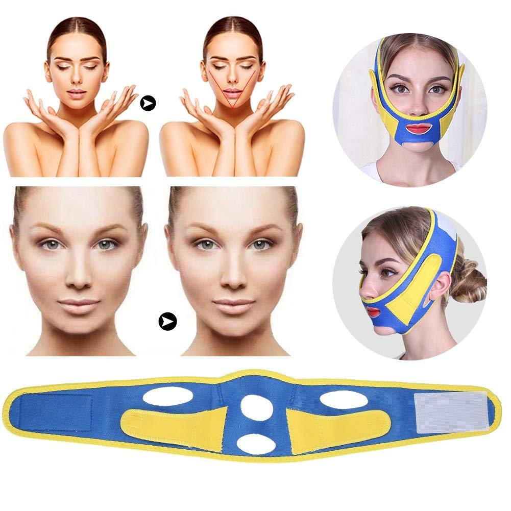 Face Slimming Mask - Anti-Fold V Face Cheek Chin Lift Band for Natural ...