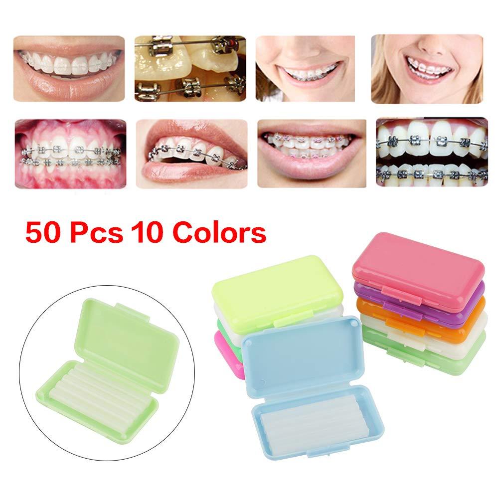 Braces Wax - 10 Box Flavored Orthodontic Relief Strips | Fruit Scented ...