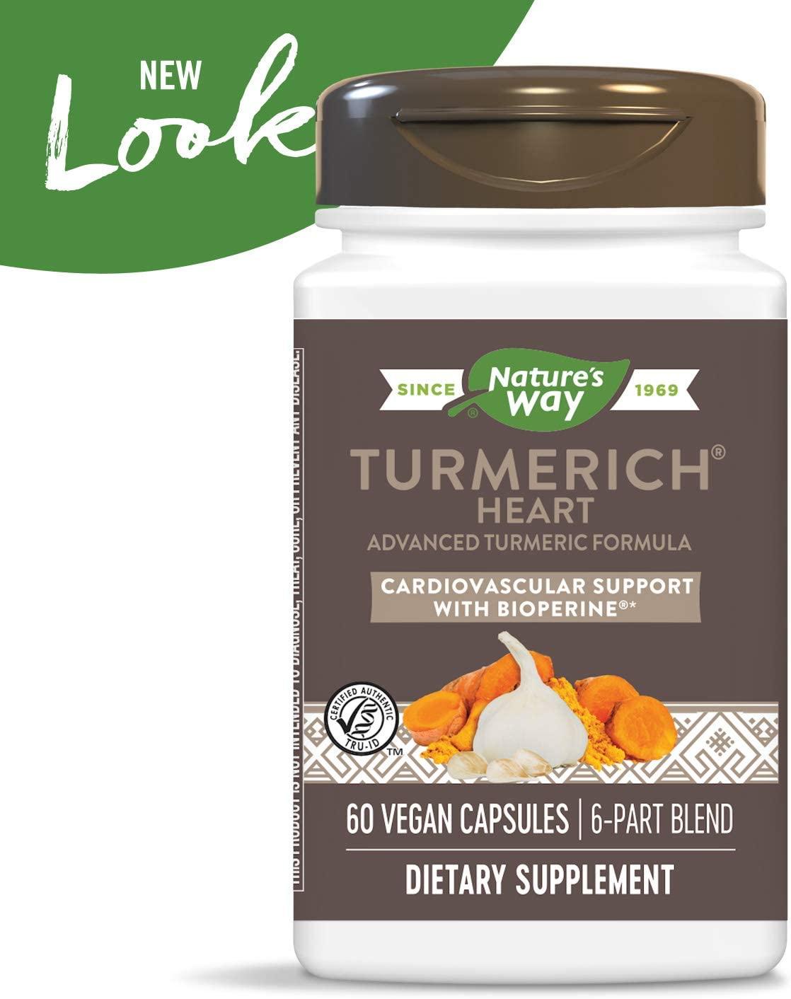 Nature's Way TurmeRich Heart Advanced Turmeric Formula - 60 Capsules ...