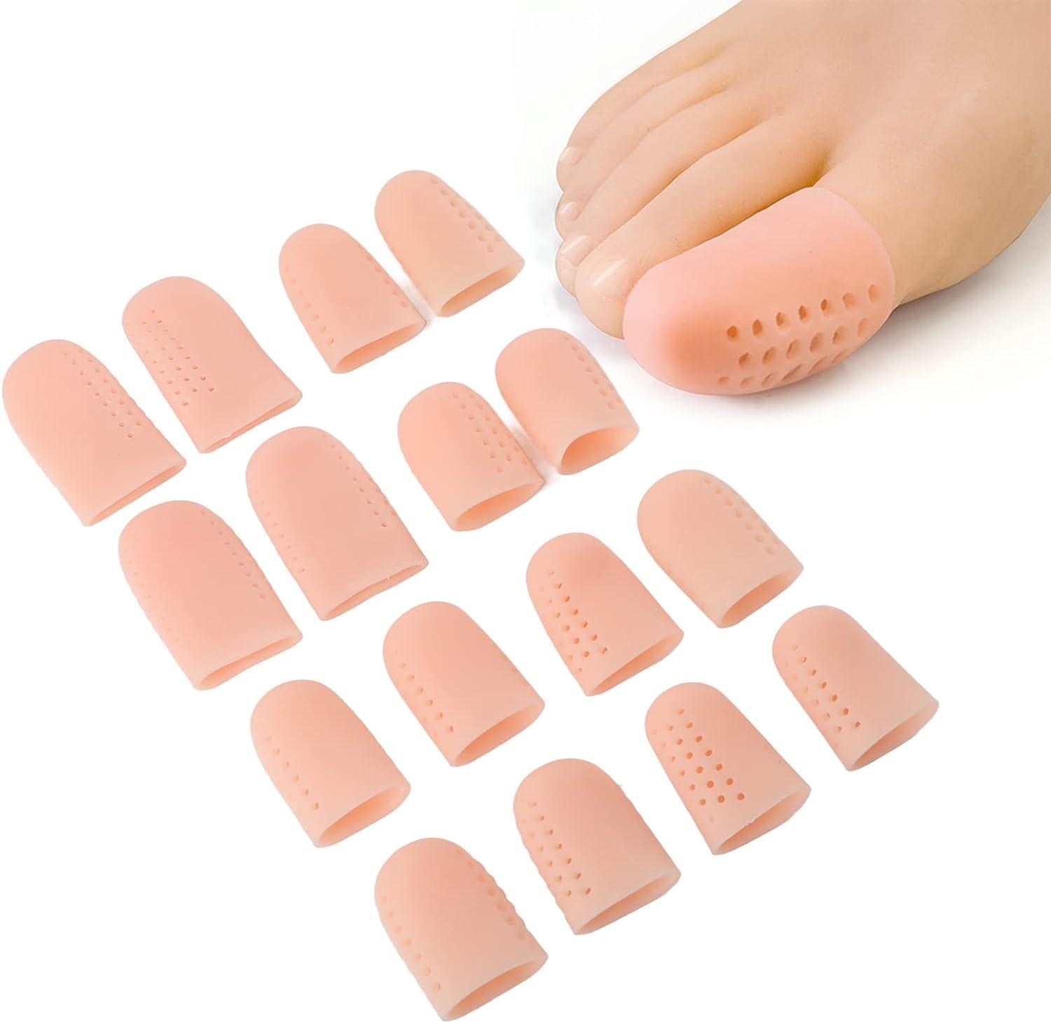LBEC Big Toe Sleeves - ML Size 8 Pairs Silicone for Hammer Toe, Ingrown ...