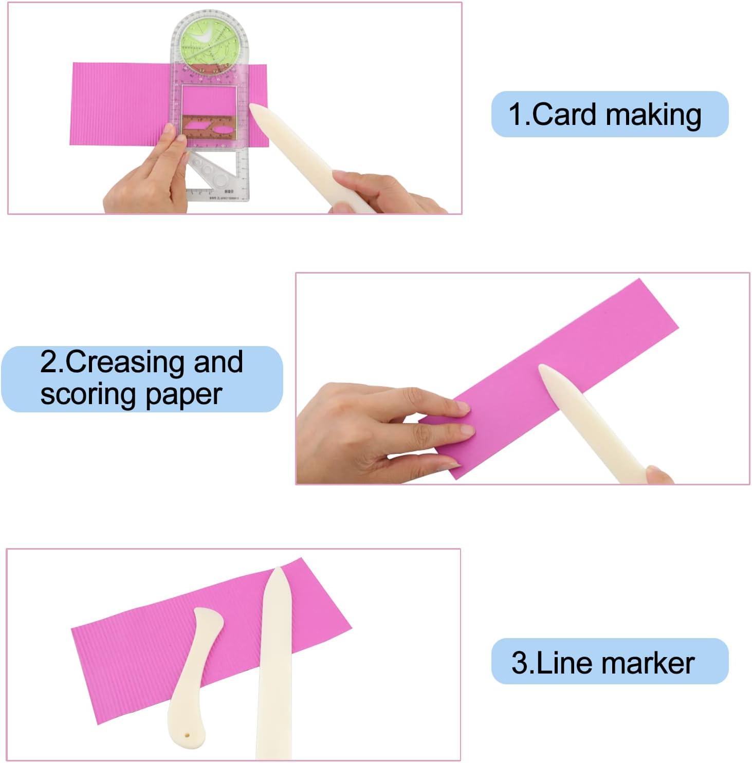 Wave Paper Crimper with Bone Folder Tool for DIY Crafts and ...