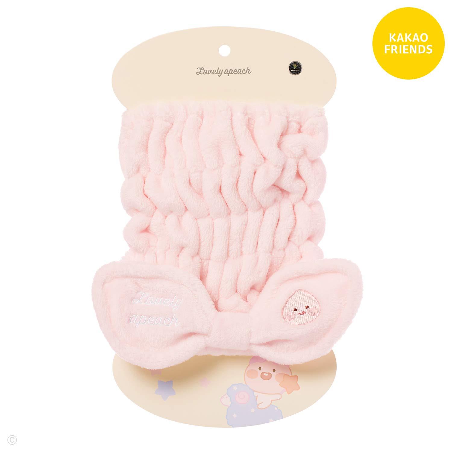 KAKAO FRIENDS Lovely Apeach Ribbon Hair Turban Bath Wrap (Pink ...