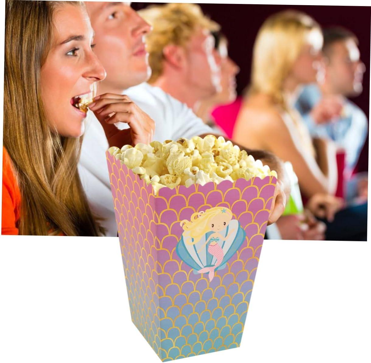 Zerodeko 12pcs Boxes Popcorn Containers Cardboard Candy Bag Cardboard ...