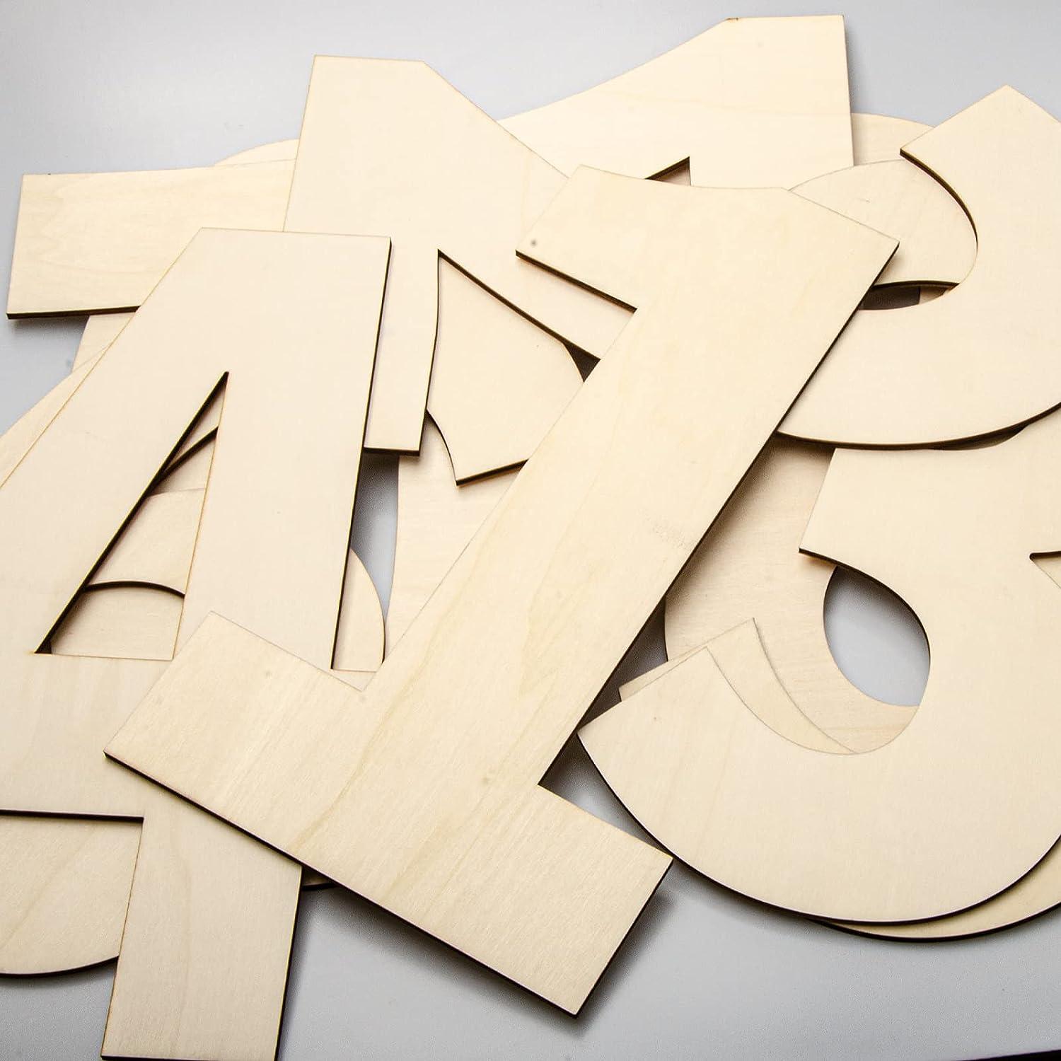 14 Inch Blank Wood Number 1 - Large Unfinished Wooden Sign for DIY ...