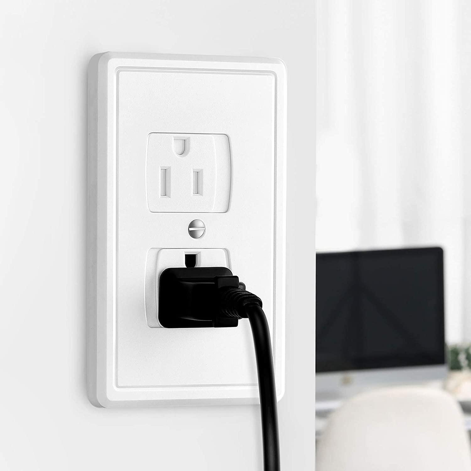 12 Pieces Self-Closing Outlet Covers Child Baby Proofing Plug Covers ...