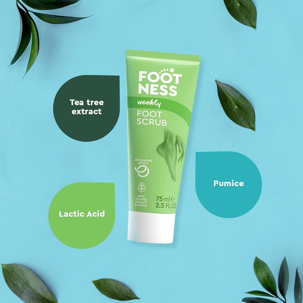 FOOTNESS Foot Scrub - Gentle Exfoliating and Softening Treatment (75 ml)