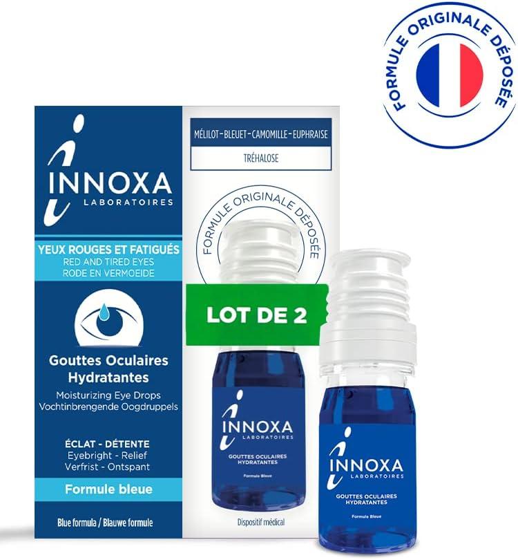 Innoxa Blue Formula Eye Drops | Relieve Red Dry & Tired Eyes | Sterile ...