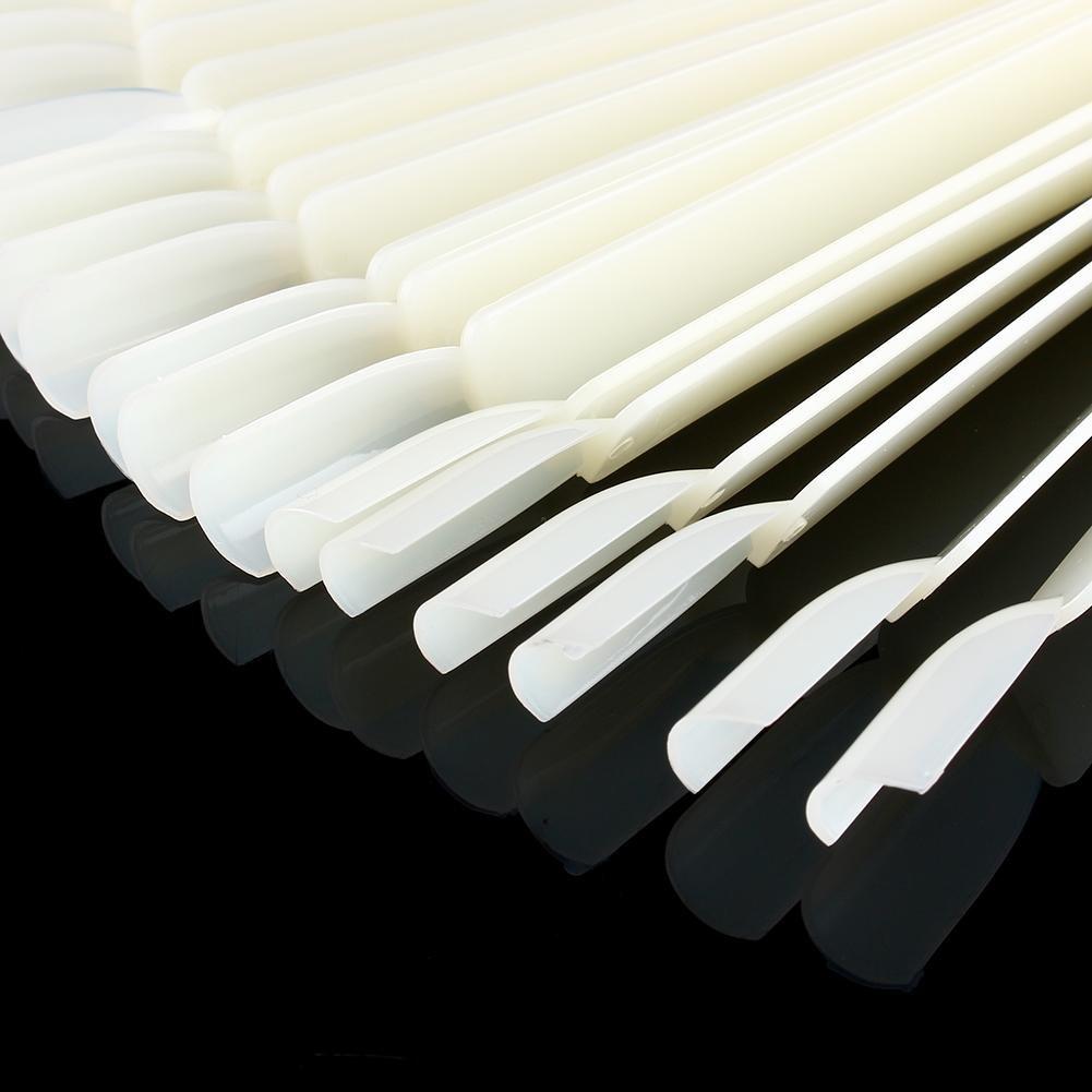 Nail Art Stick - 50pcs Clear Polish Gel Tips for Practice & Display ...