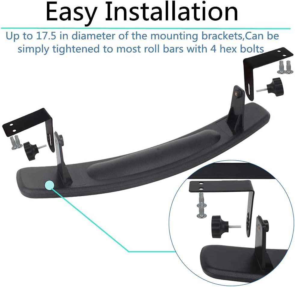 HKOO Golf cart Rear View Mirror 16.5" Extra Wide 180 Degree Panoramic ...