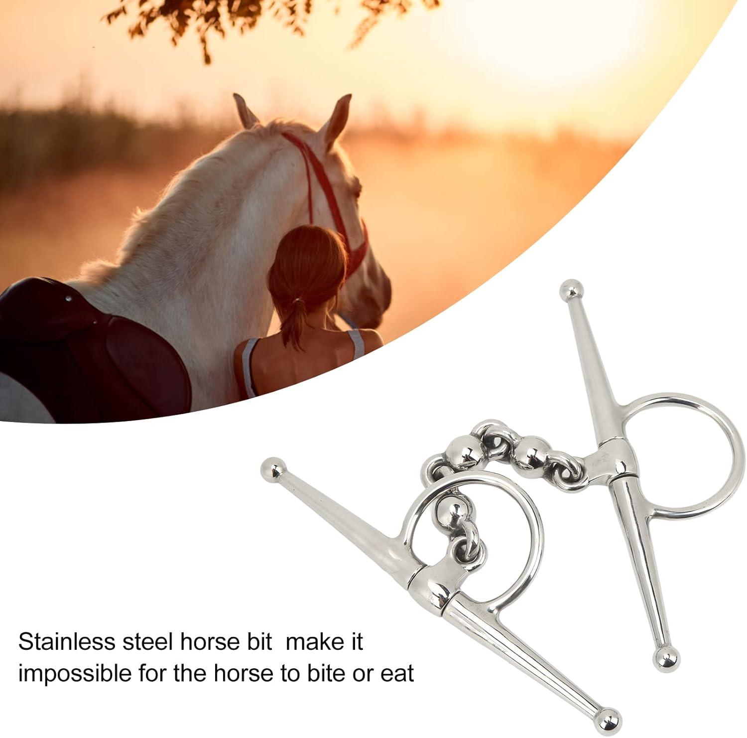 Fdit 135mm Stainless Steel Horse Bit | Full Cheek Riding Bit for ...
