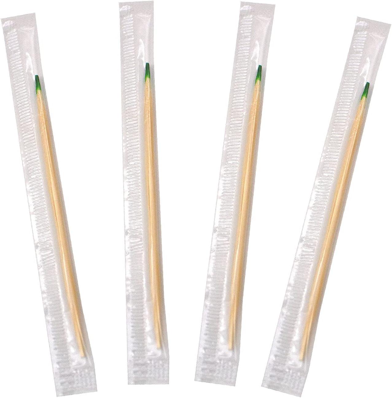 BLUE TOP Bamboo Mint Toothpicks 1000 PCS - Individually Wrapped 2.5 ...
