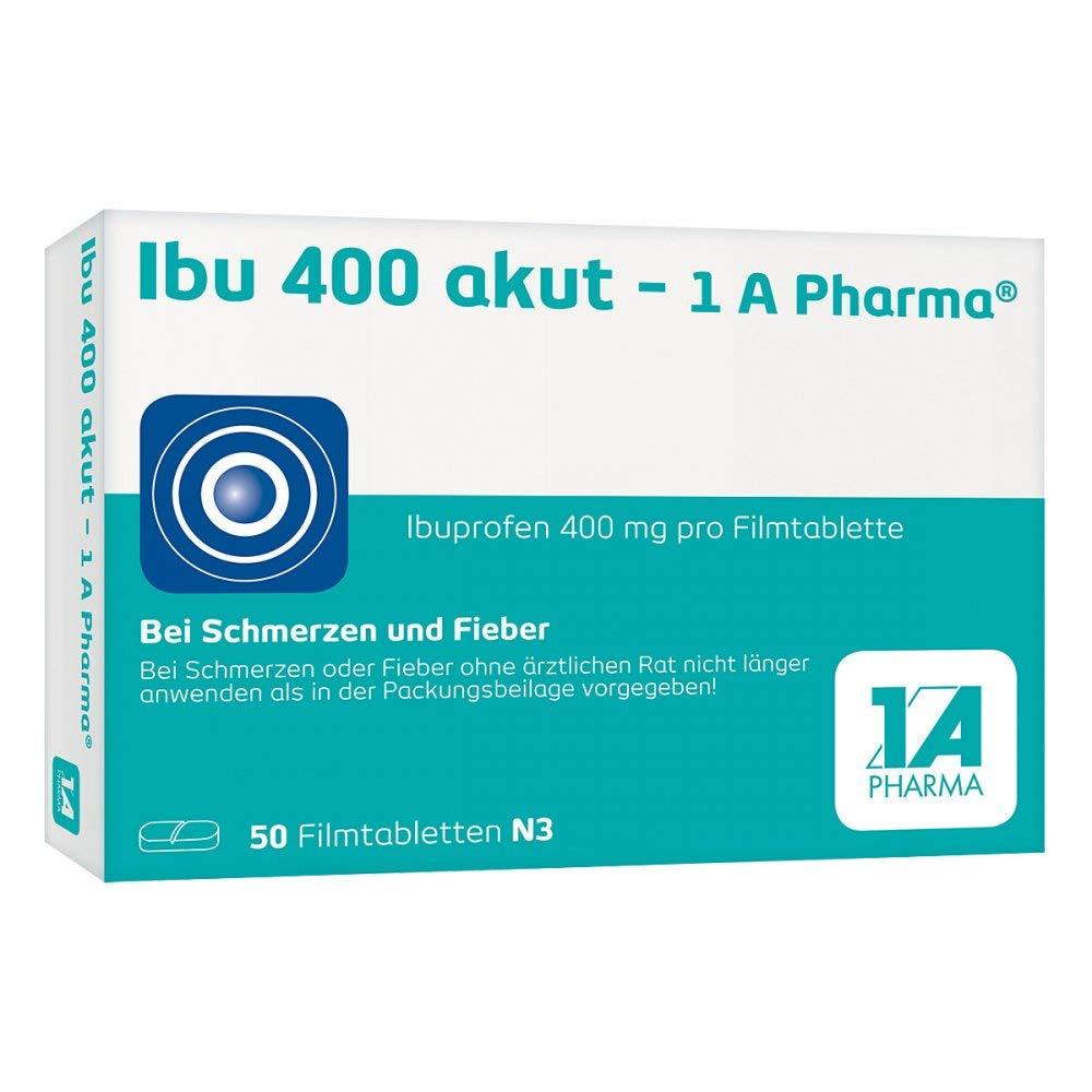 Ibu 400 Akut - 1 A Pharma | 400 mg Ibuprofen Tablets (50 pcs) for ...