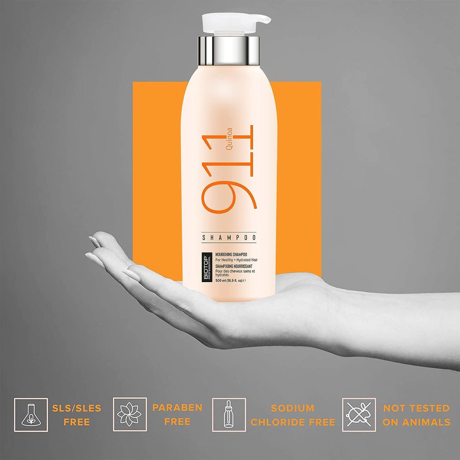 Biotop Professional 911 Quinoa Shampoo for Dry, Lifeless, and Damaged ...