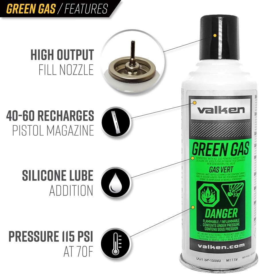Valken Airsoft Green Gas 2